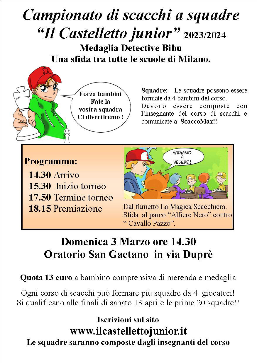 A.S.D. Il Castelletto Junior - Scacchi Milano